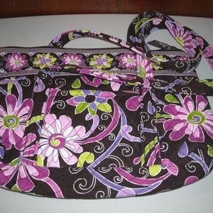 Vera Bradley | Bags | Vera Bradley Purple Punch Large Shoulder Bag ...